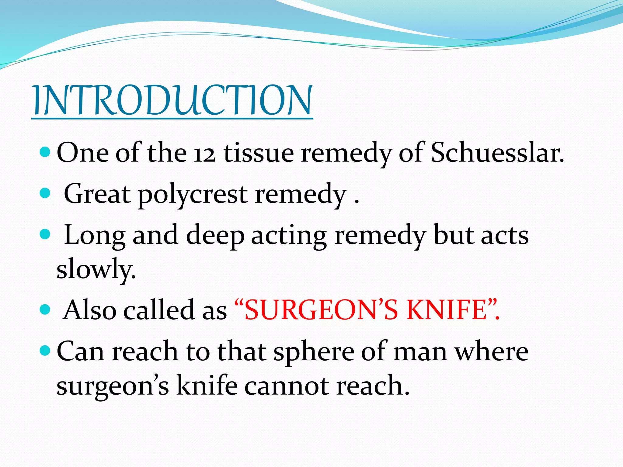 HOMOEOPATHIC MEDICINE SILICIA | PPTX