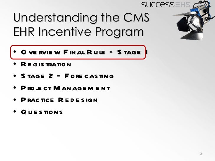 Understanding the CMS EHR Incentive Programs
