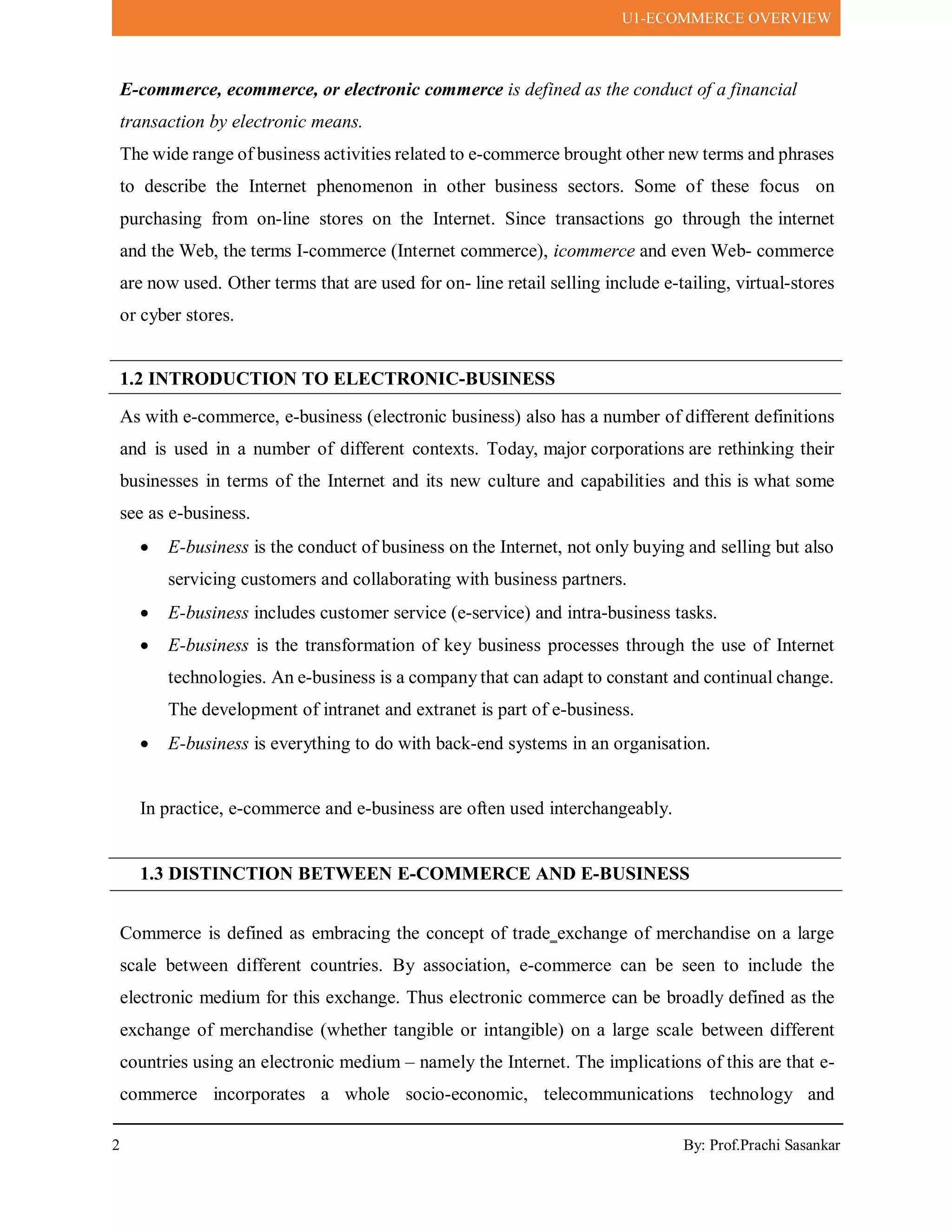 Ecomm-History and Overview | PDF