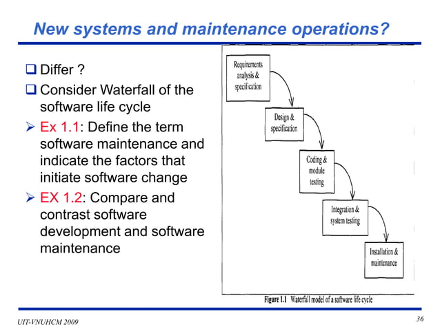 Introduction to software development, operation, maintenance | PPT