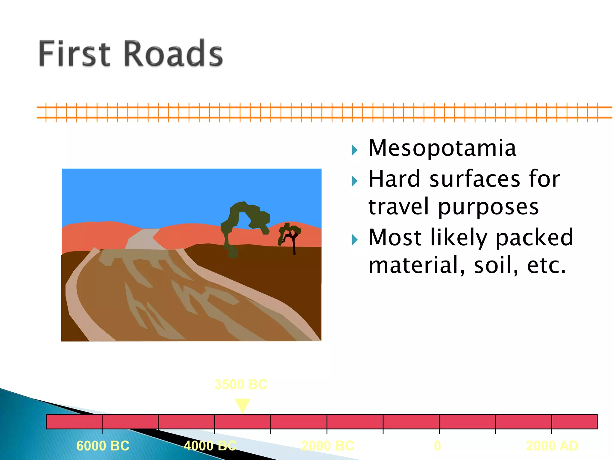 Historical development of road construction | PPTX