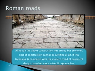 Historical development of road construction | PPTX
