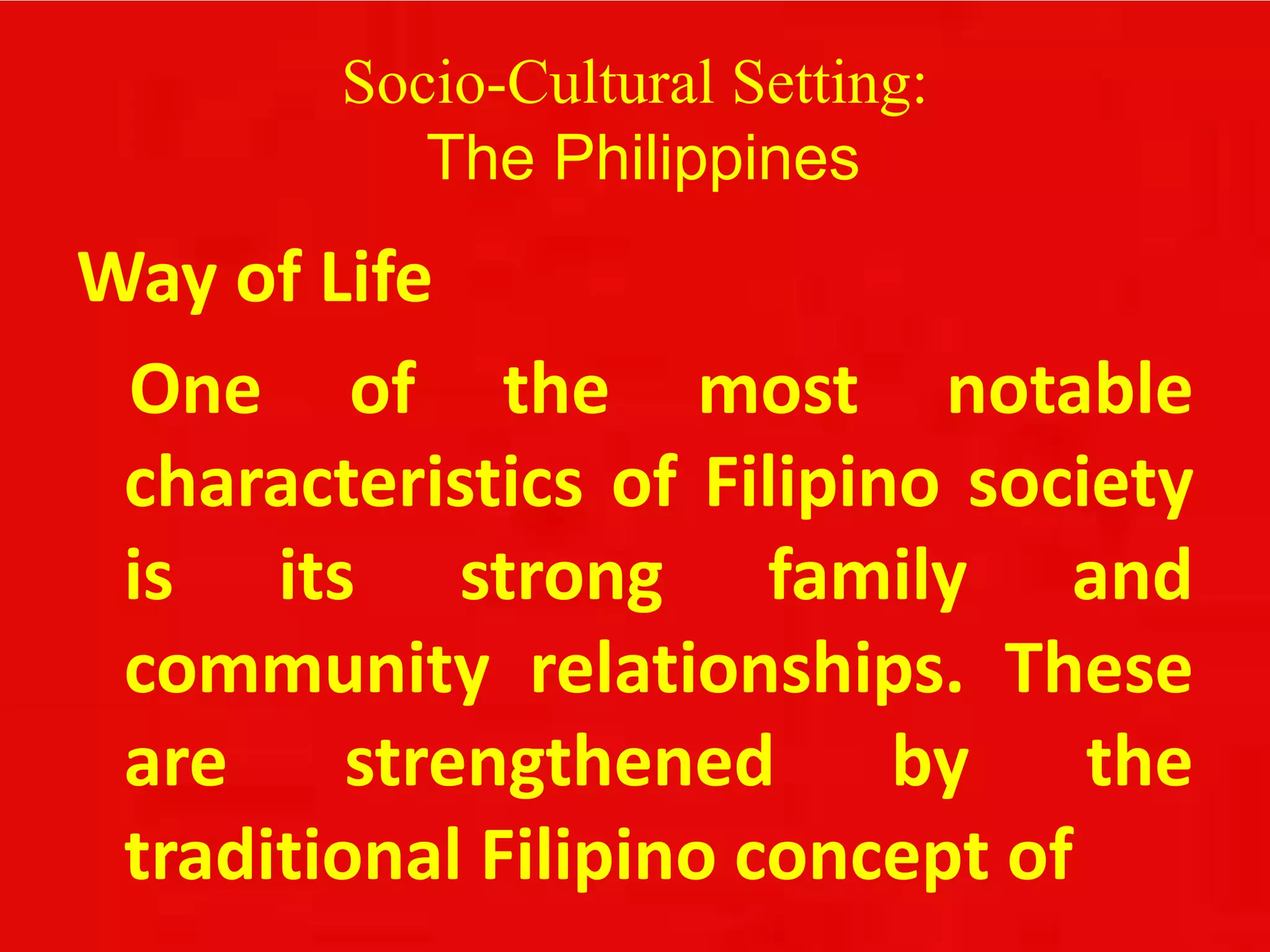 Philippines (Socio-Cultural Setting) | PPTX