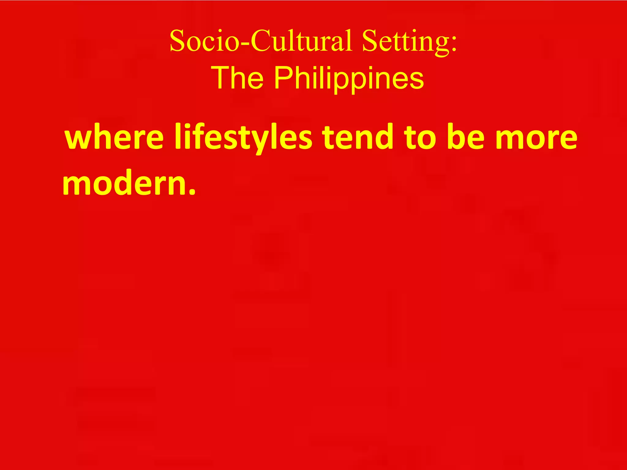 Philippines (Socio-Cultural Setting) | PPTX