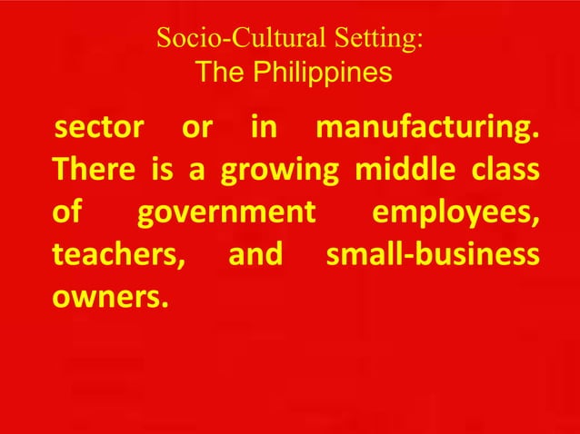 Philippines (Socio-Cultural Setting) | PPTX