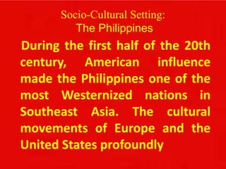 Philippines (Socio-Cultural Setting) | PPTX