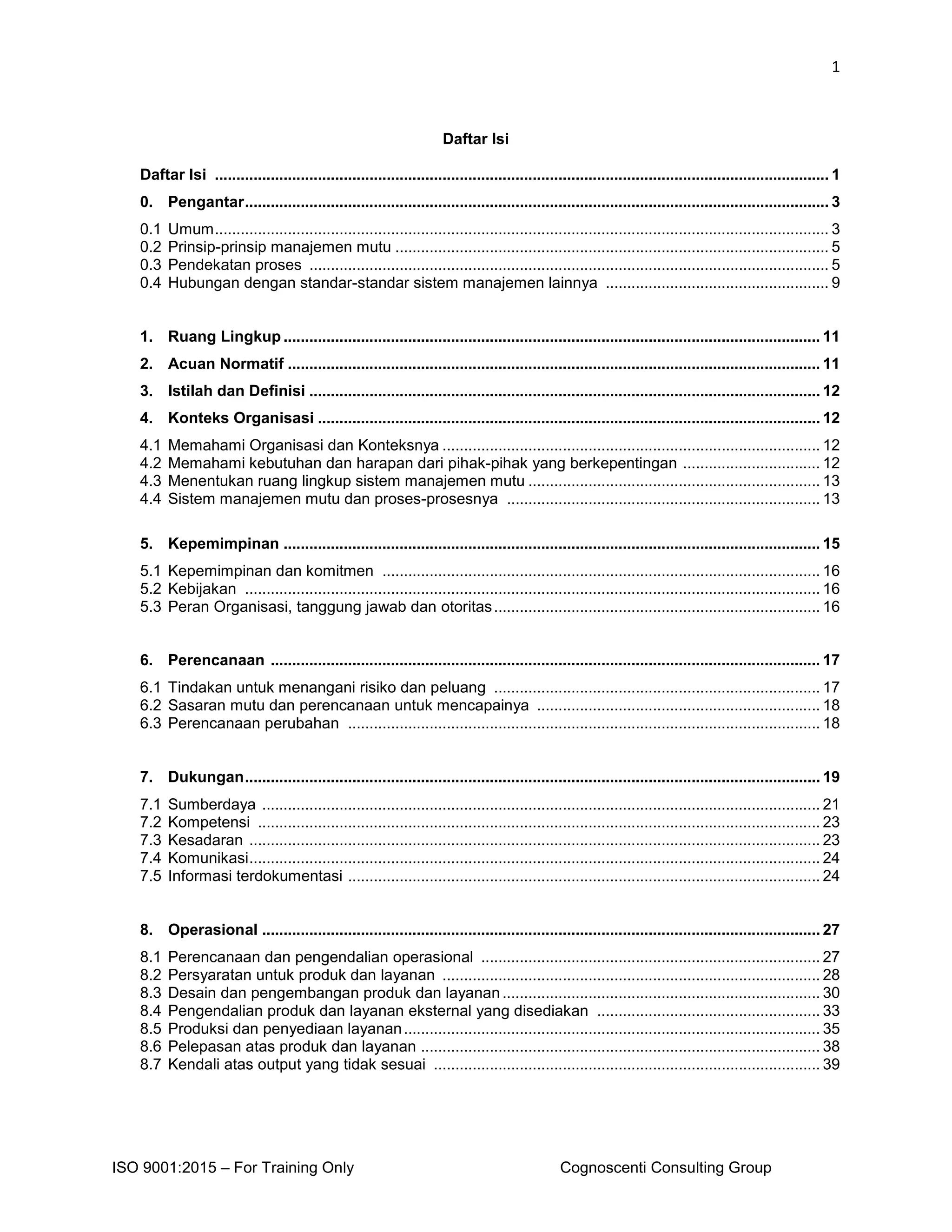C1 sistem-manajemen-mutu iso-9001_2015 | PDF