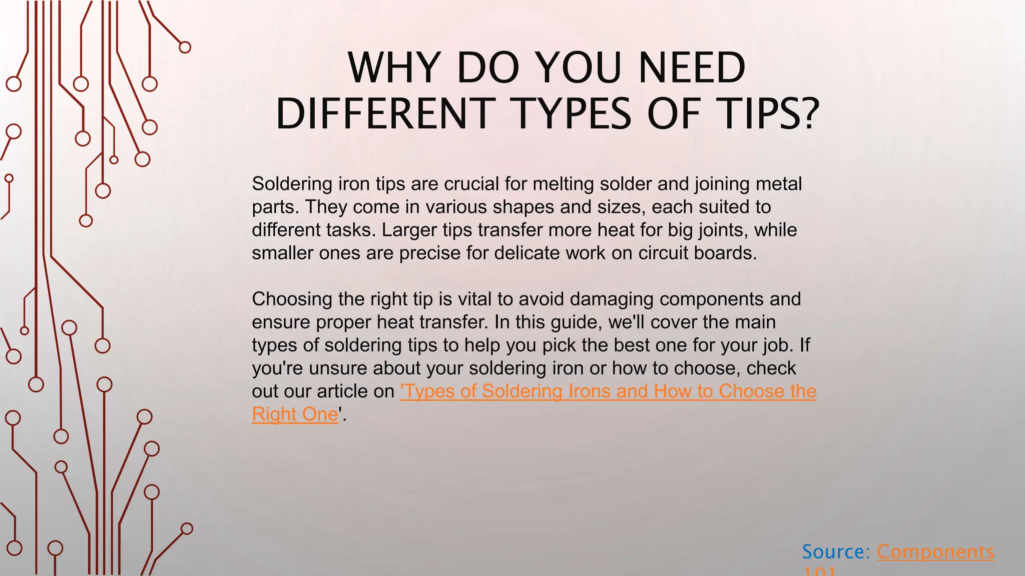 Types of Soldering Iron Tips and How to Select the Right One? | PPTX