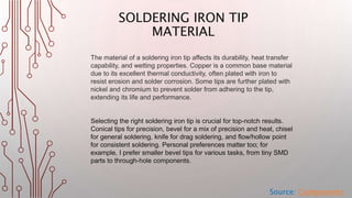 Types of Soldering Iron Tips and How to Select the Right One? | PPTX