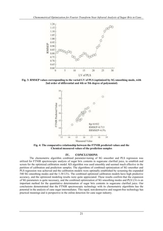 Chemometrical Optimization for Fourier Transform Near Infrared Analysis of Sugar Brix in Cane ...