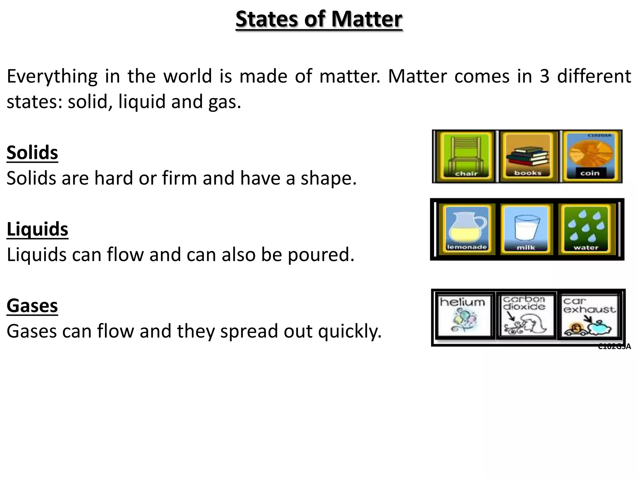The Three States of Matter (Class 1) | PPTX