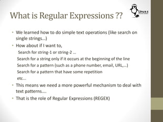 Course 102: Lecture 13: Regular Expressions | PDF | Internet for ...