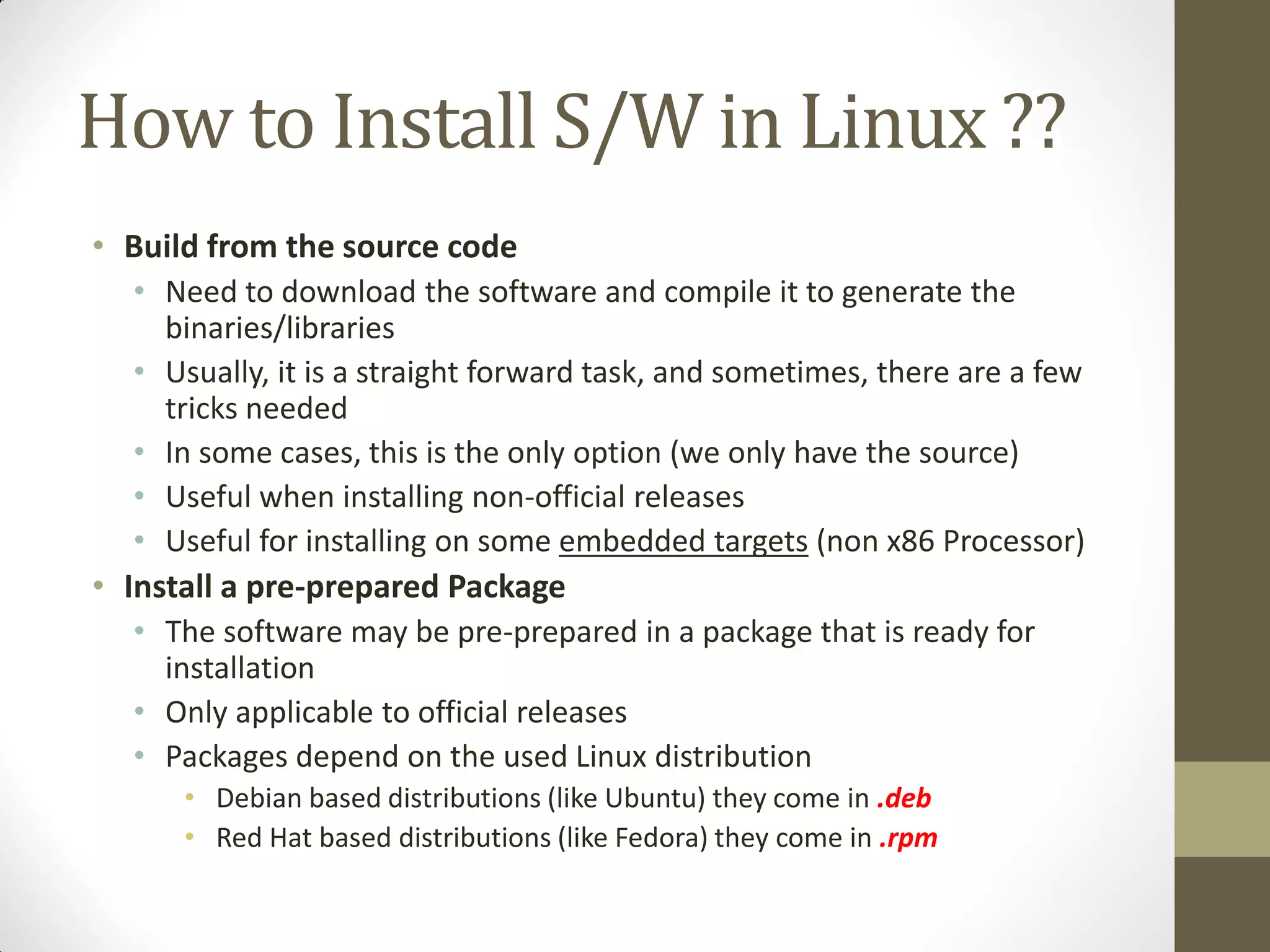 Course 102: Lecture 22: Package Management | PDF