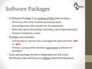 Course 102: Lecture 22: Package Management | PDF