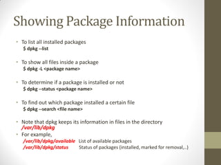 Course 102: Lecture 22: Package Management | PDF