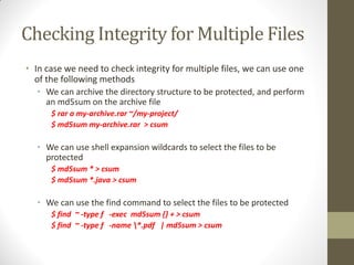 Course 102: Lecture 24: Archiving and Compression of Files | PDF
