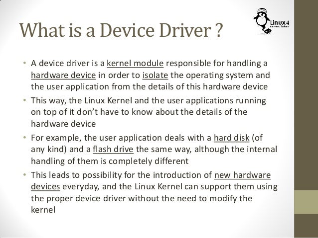 Course 102 Lecture 25 Devices And Device Drivers