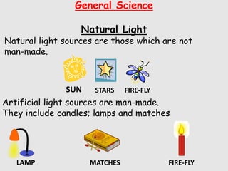 Natural and artificial light | PPTX
