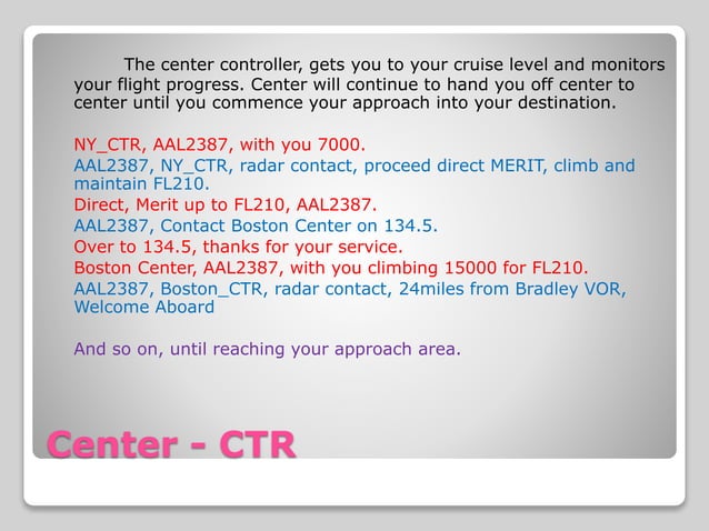 C104 atc communication | PPT