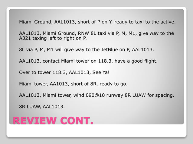 C104 atc communication | PPT