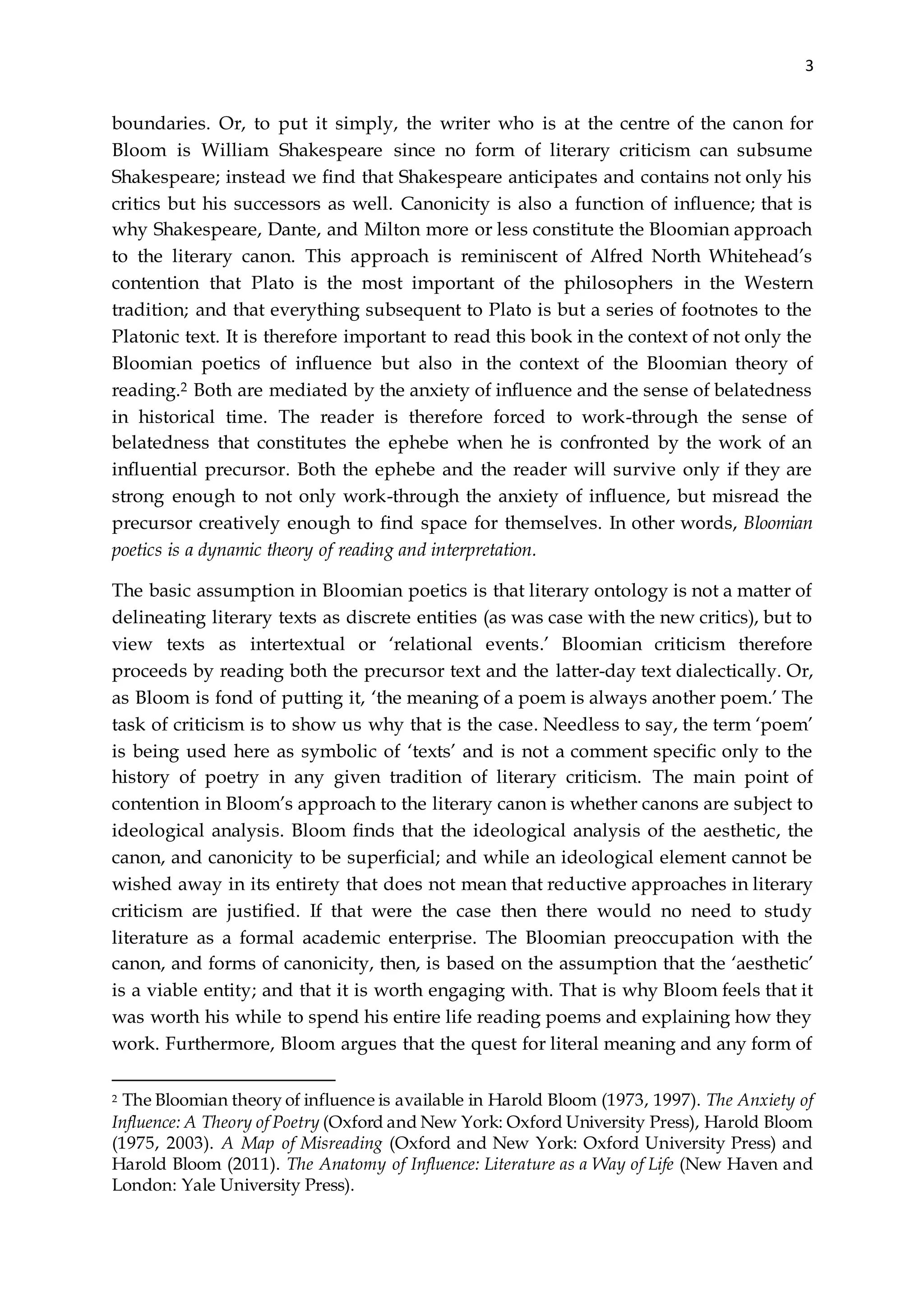 Review of Harold Bloom's The Western Canon | DOCX