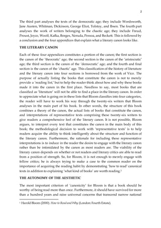 Review of Harold Bloom's The Western Canon | DOCX