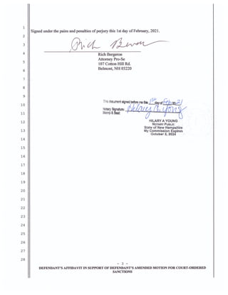 Affidavit in Support of Motion For Sanctions Against Andrew Livernois ...