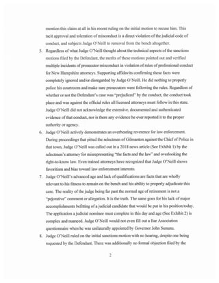 Motion to Reconsider Judge James D. O'Neill III Denial of Recusal | PDF
