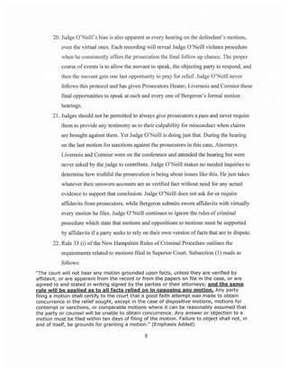 Motion to Reconsider Judge James D. O'Neill III Denial of Recusal | PDF