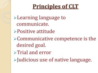 Communicative Language Teaching | PPTX