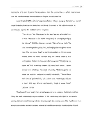 short story analysis | DOCX