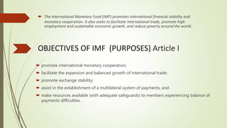 International Monetary Fund (IMF) final | PPTX