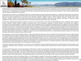 Mkango Presentation January 2015 | PPT