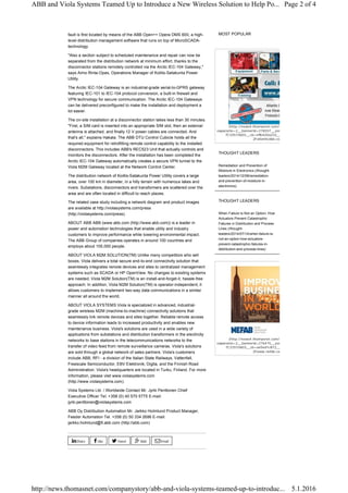 ABB and Viola Systems Teamed Up to Introduce a New Wireless Solution to ...