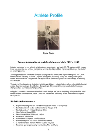 DARRYL Athlete profile | DOC