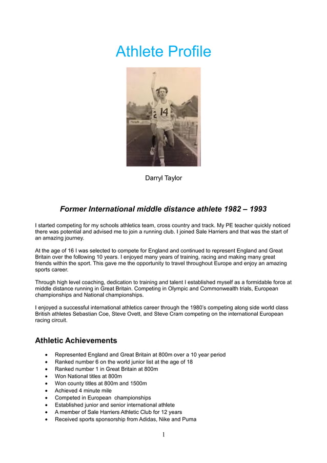 DARRYL Athlete profile | DOC