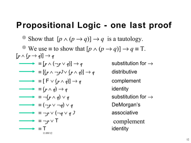 Propositional And First-Order Logic | PPT | Programming Languages ...
