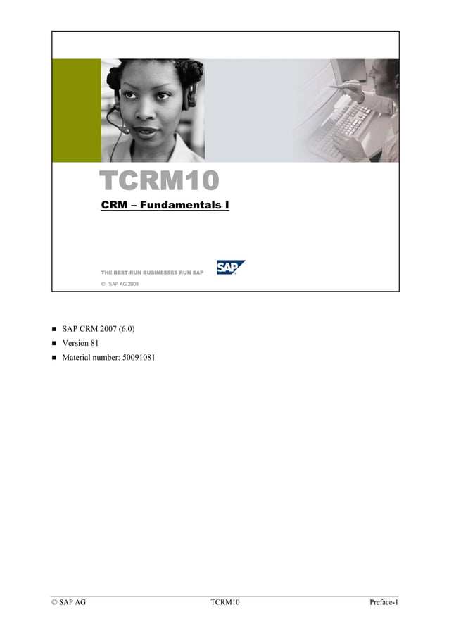 CRM Fundamentals-I | PDF