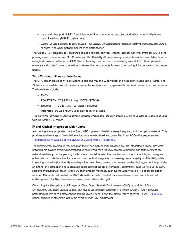 Building Cost Effective and Scalable Core Networks Building Cost Effective and Scalable Core Networks