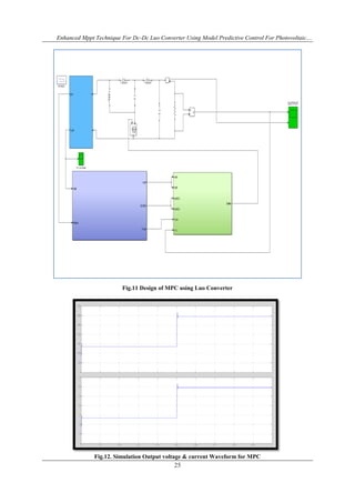 Enhanced MPPT Technique For DC-DC Luo Converter Using Model Predictive Control For Photovoltaic ...
