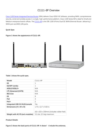 C1111-8P Datasheet | PDF
