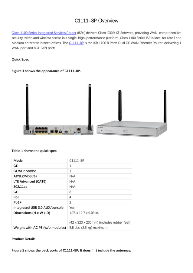 C1111-8P Datasheet | PDF