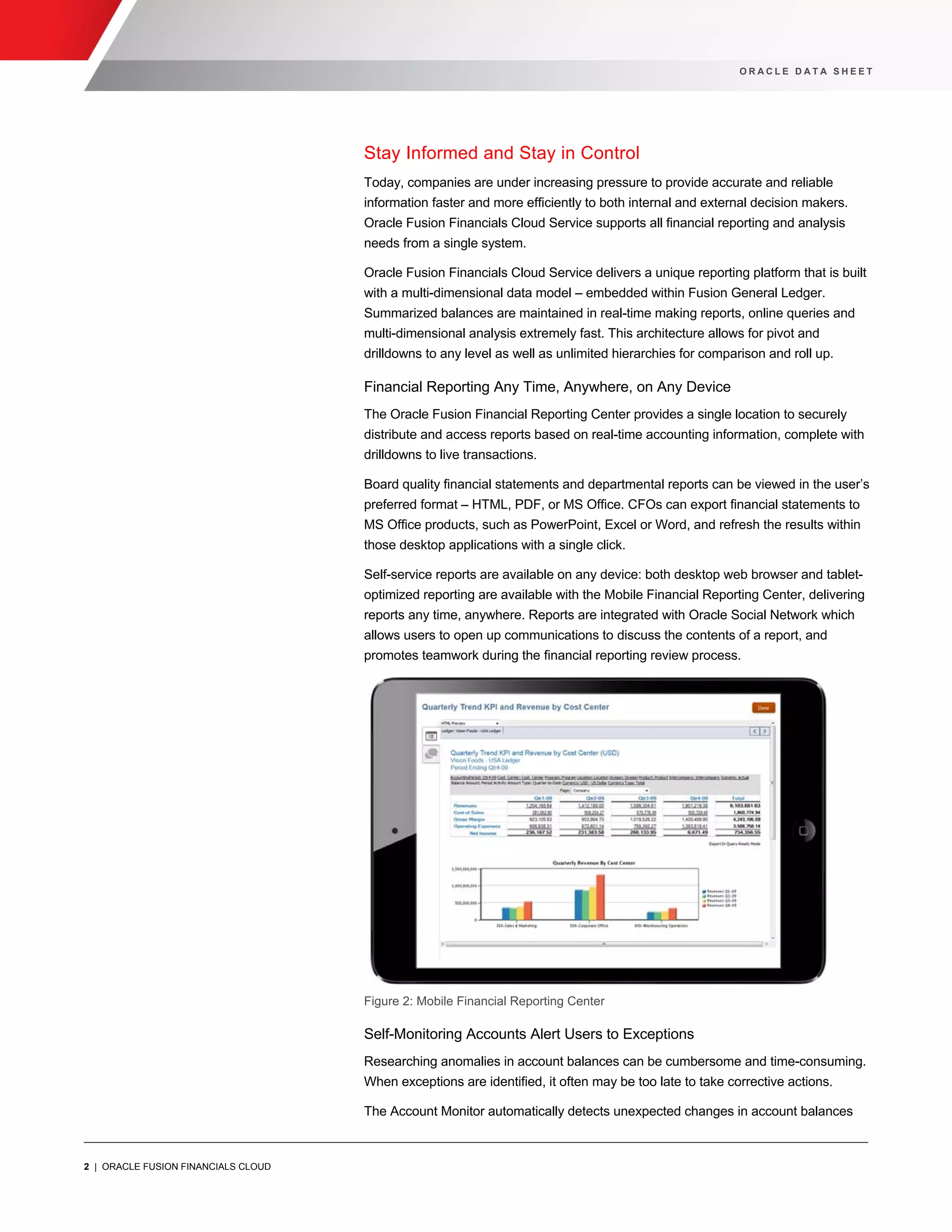 Financials_Cloud_Datasheet | PDF