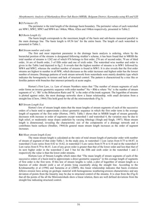 Morphometric Analysis of Markandeya River Sub Basin (MRSB), Belgaum ...