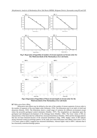 Morphometric Analysis of Markandeya River Sub Basin (MRSB), Belgaum ...
