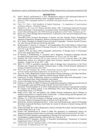 Morphometric Analysis of Markandeya River Sub Basin (MRSB), Belgaum ...