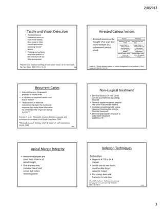 C116 management of dental caries in older patients | PDF