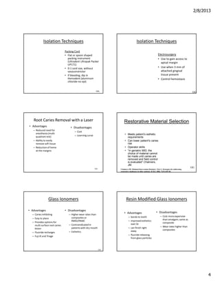 C116 management of dental caries in older patients | PDF