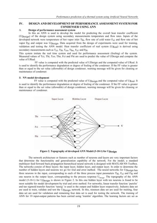 Performance prediction of a thermal system using Artificial Neural ...