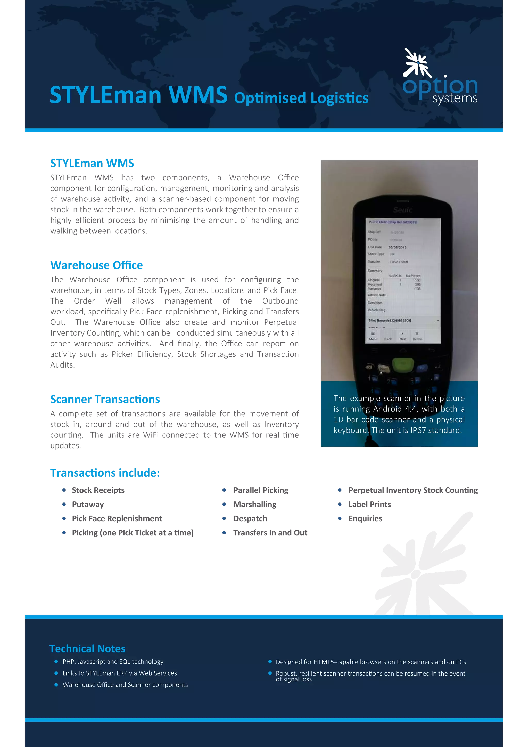 STYLEman WMS Brochure (A4) | PDF